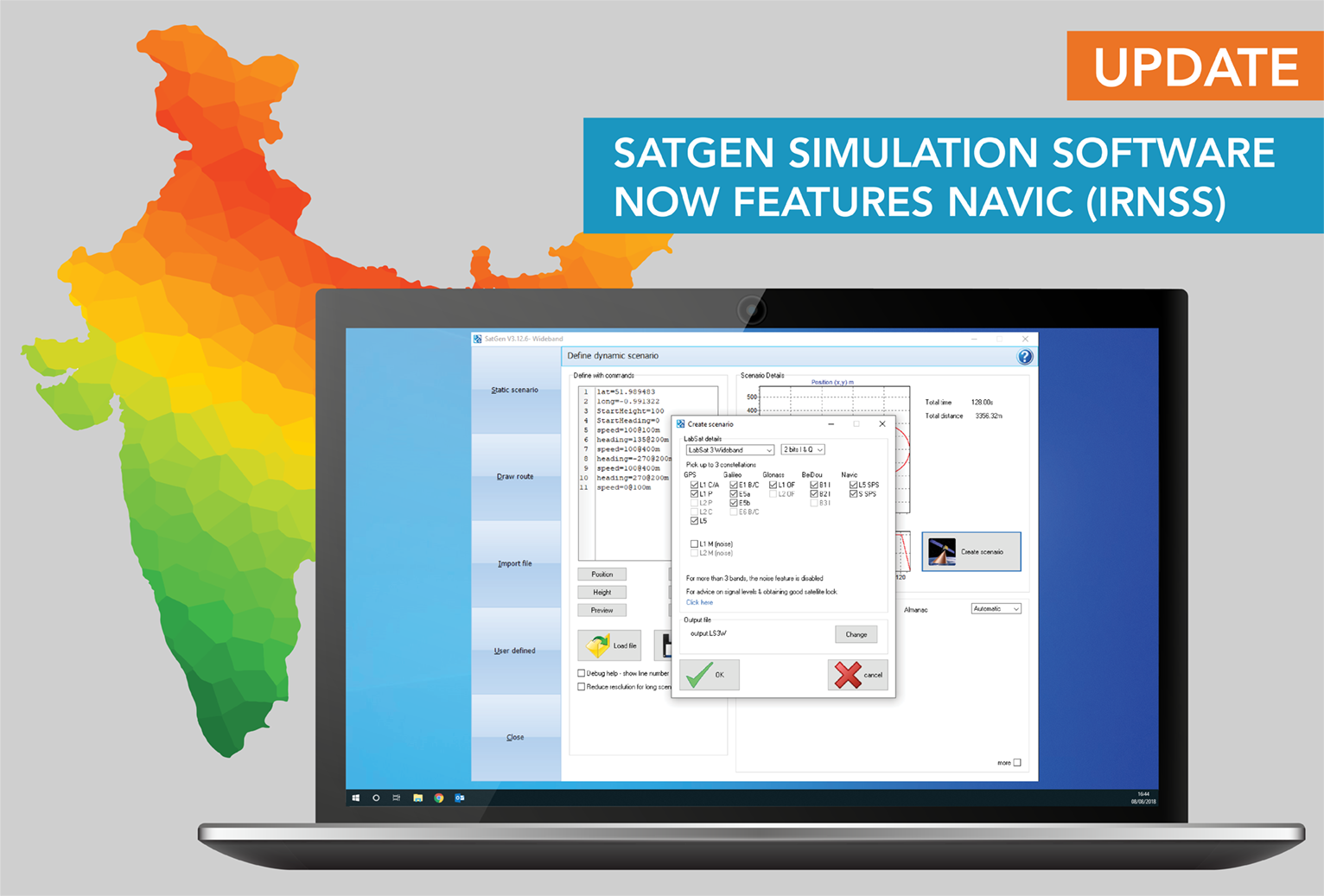 SatGen now with NavIC (IRNSS)